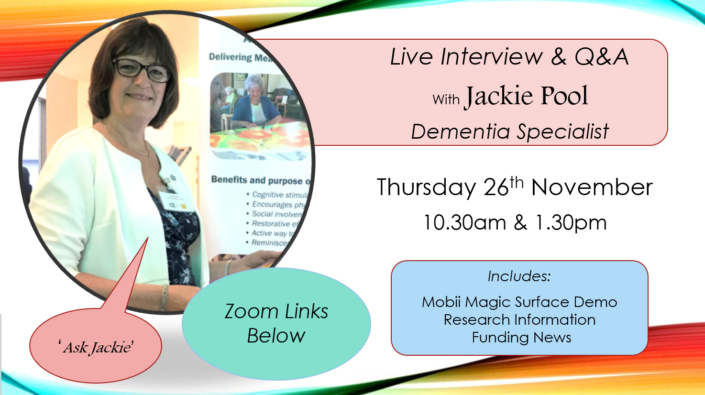 omi Dementia Event with Jackie Pool - OM Interactive